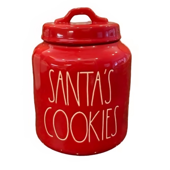 Rae Dunn | Kitchen | Rae Dunn Red Santas Cookies Cookie Jar | Poshmark